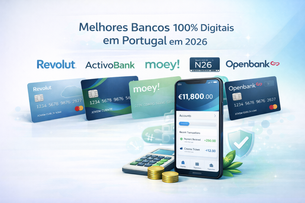 Os melhores bancos 100% digitais em Portugal para 2026 | Moz Info